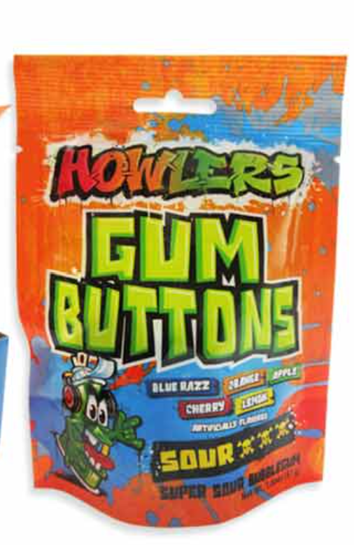 Howlers Gum Buttons – Sweets On High