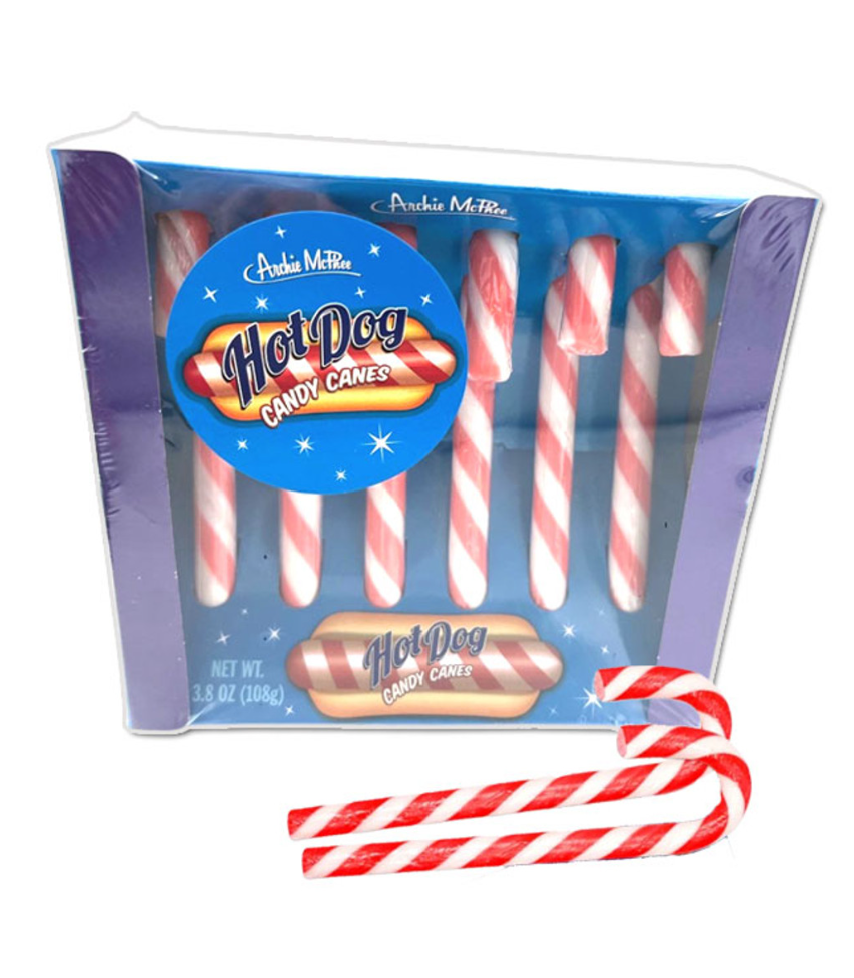 Hot Dog Flavor Candy Canes – The Sugar Social